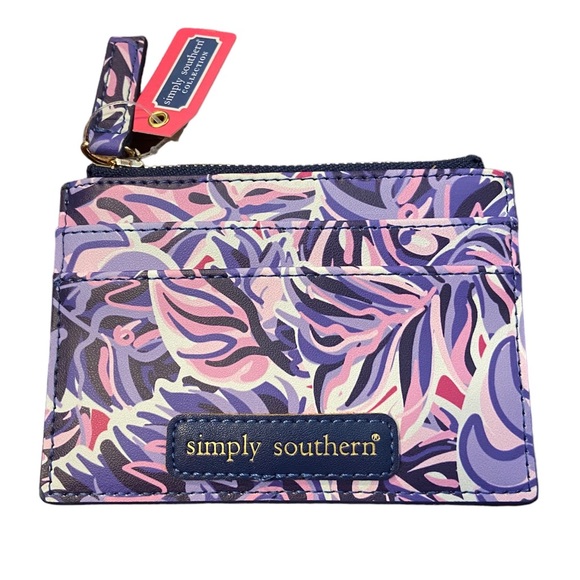 Simply Southern | Bags | Simply Southern Mini Card Zip Wallet In Leaf ...